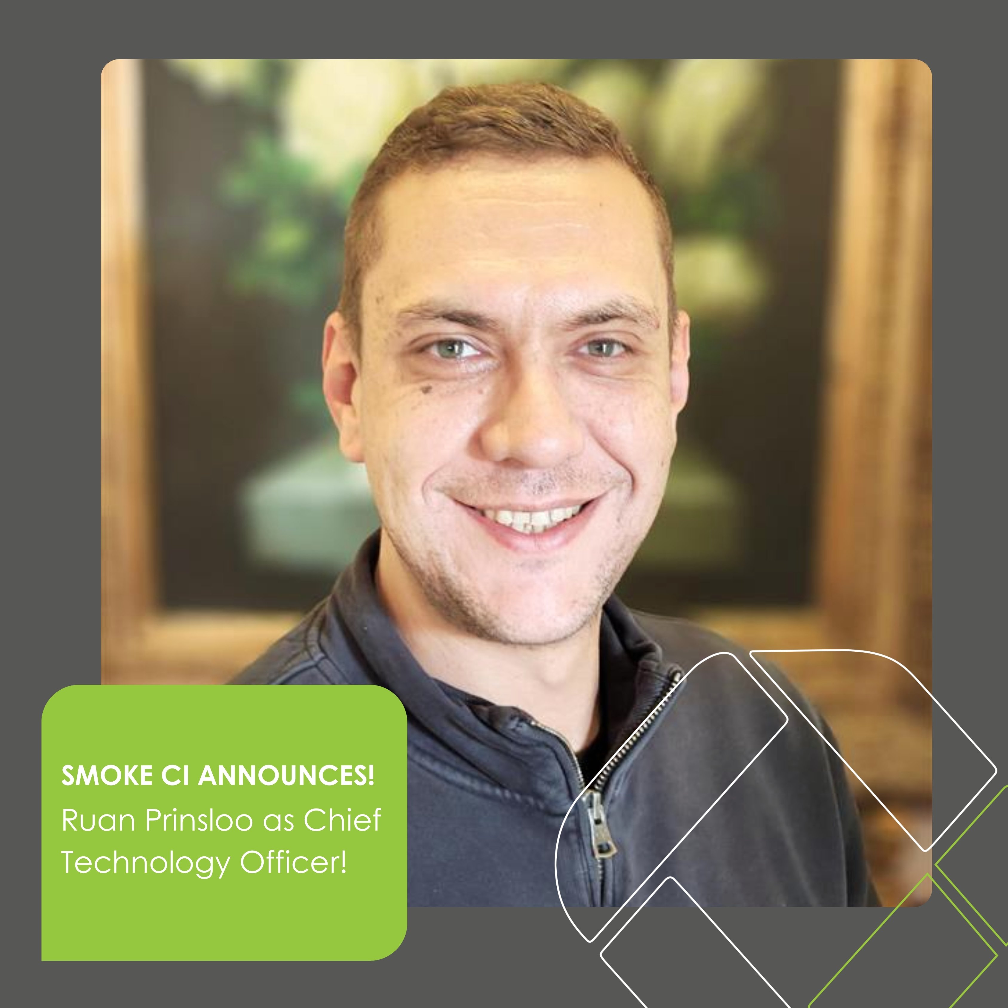 SmokeCI Announces Ruan Prinsloo as Chief Technology Officer